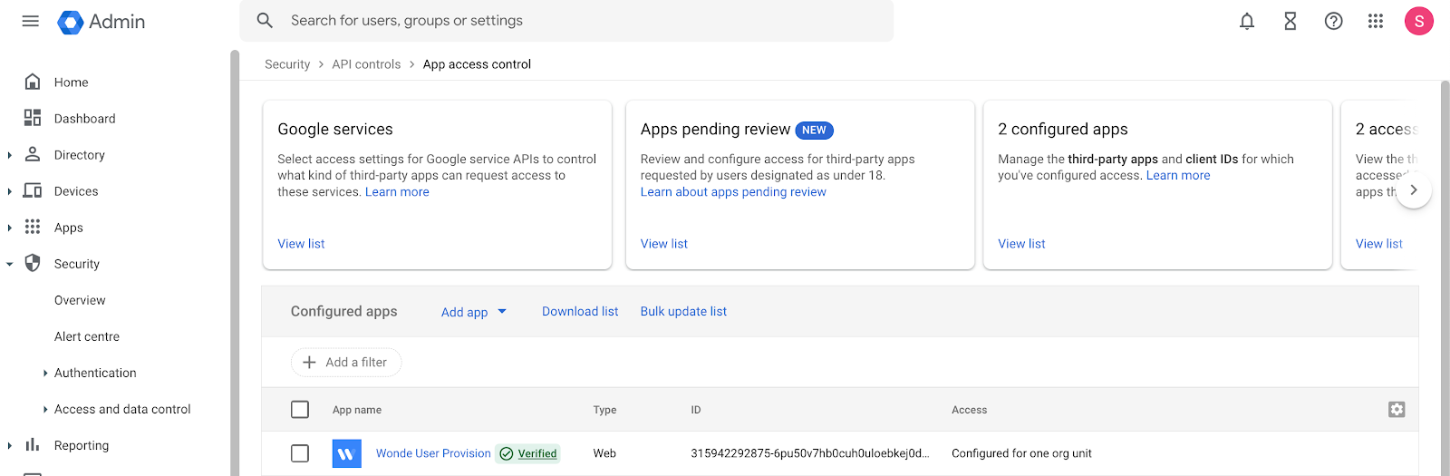 Initial setup of Edusync Google – Edusync