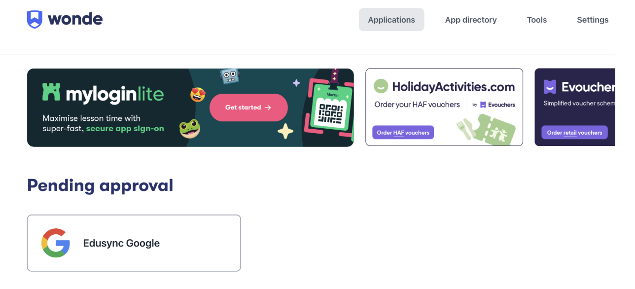 Initial setup of Edusync Google – Edusync