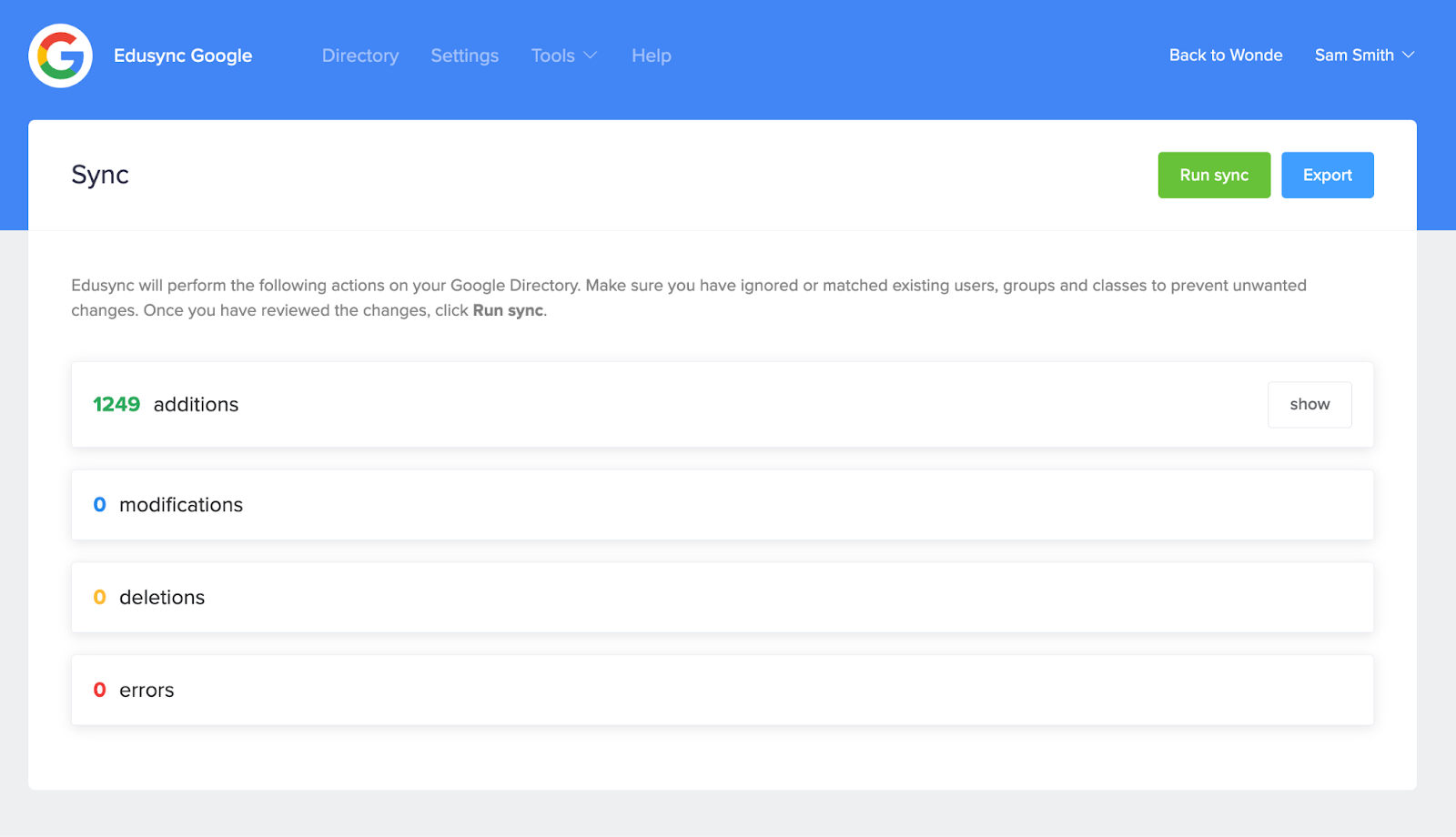 Initial setup of Edusync Google – Edusync